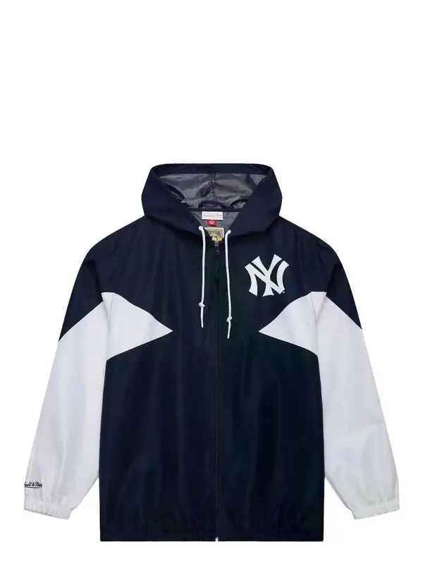 Mitchell & Ness Logo-detail Windbreaker Jacket - Blue