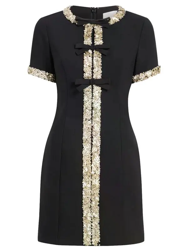 Cinq À Sept Maelle Embellished Mini Dress - Black