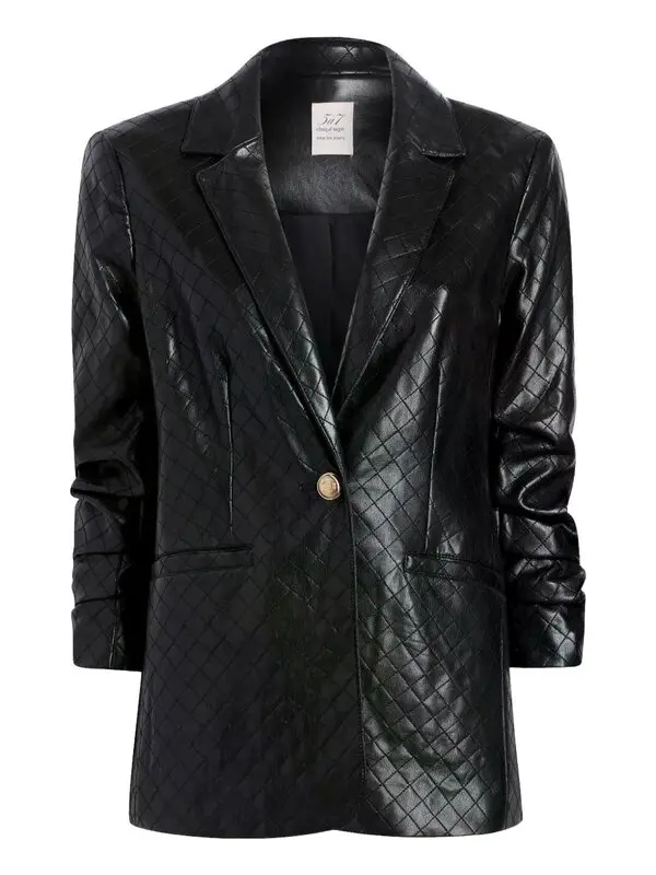 Cinq À Sept Khloe Quilted Blazer - Black