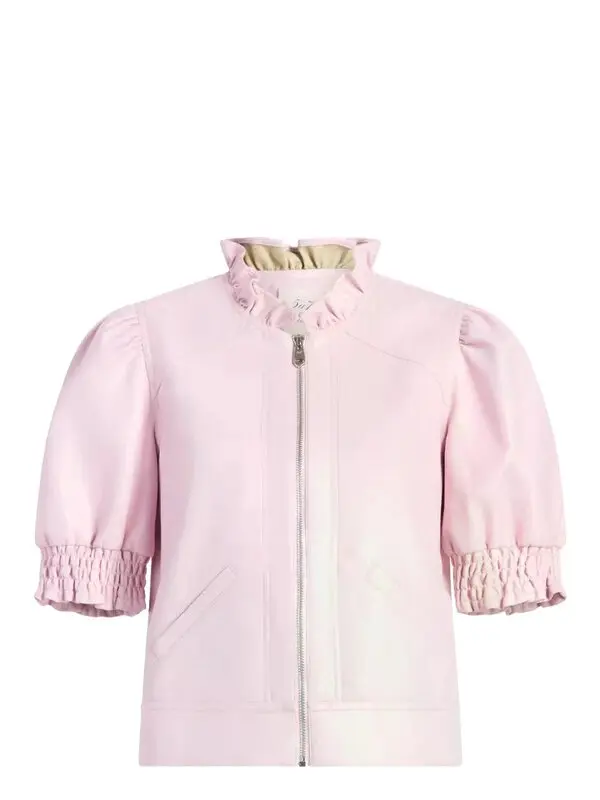 Cinq À Sept Anabella Ruffled Sleeve Jacket - Pink