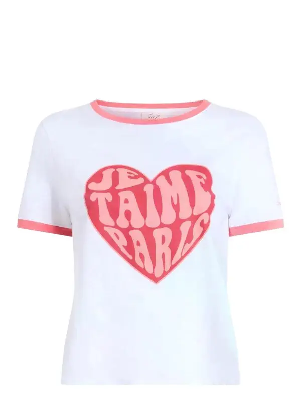Cinq À Sept Heart Ringer T-shirt - White