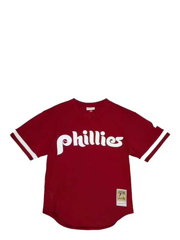 Mitchell & Ness Mlb Phillies 1991 Lenny Dykstra T-shirt - Red