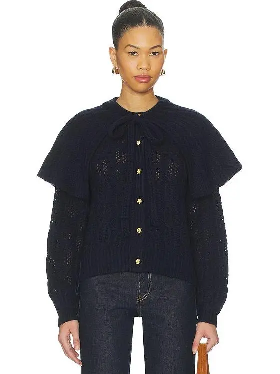 FRAME Cape Sweater - Navy