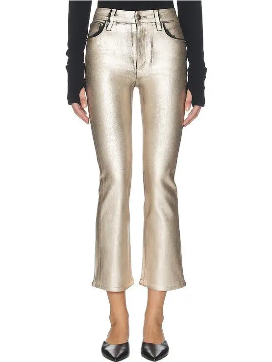 FRAME The Reboot Crop Jeans - Champagne Coated
