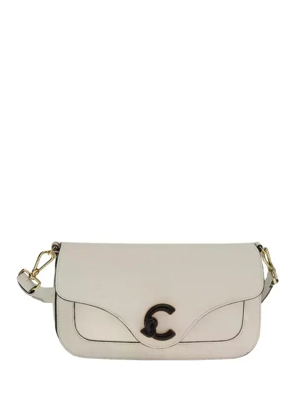 COCCINELLE Logo-plaque Shoulder Bag - Neutrals