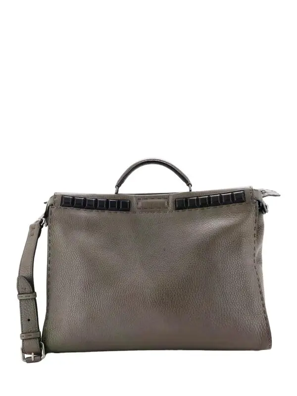 Fendi Selleria Peekaboo Xl Satchel - Green