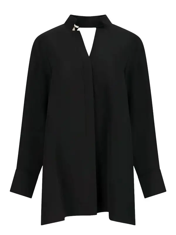 DI STAVNITSER Lulu V-neck Blouse - Black
