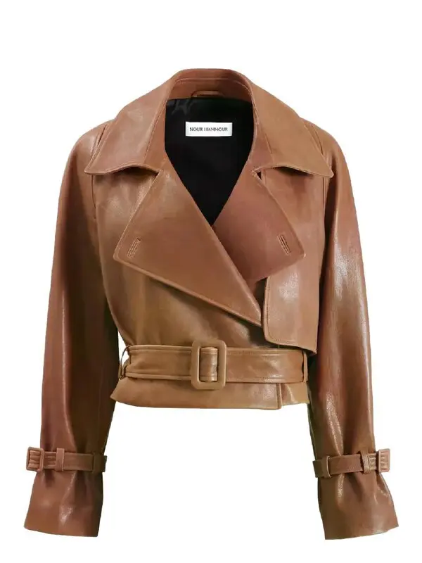 Nour Hammour Hatti Belted Jacket - Brown