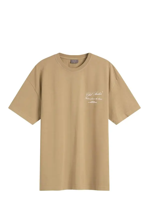 CLUB 1984 La Studio T-shirt - Dark Taupe