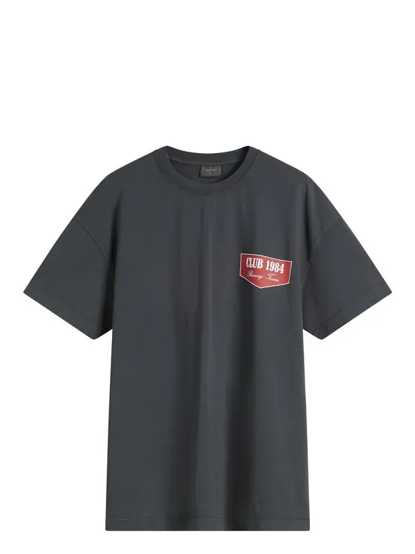 CLUB 1984 Racing T-shirt - Washed Grey