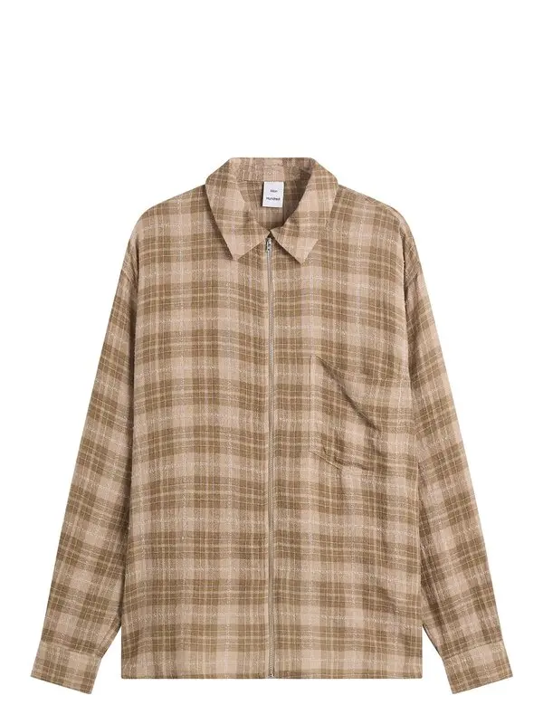 WON HUNDRED Zayne Zip Overshirt - Ginger Snap
