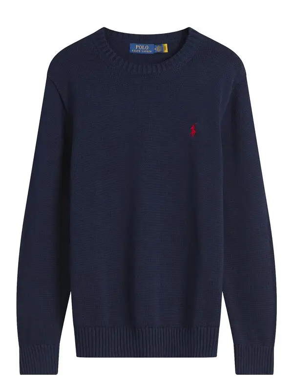 Polo Ralph Lauren Cotton Knit Jumper - Hunter Navy