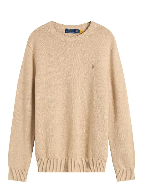 Polo Ralph Lauren Cotton Knit Jumper - Dune Melange