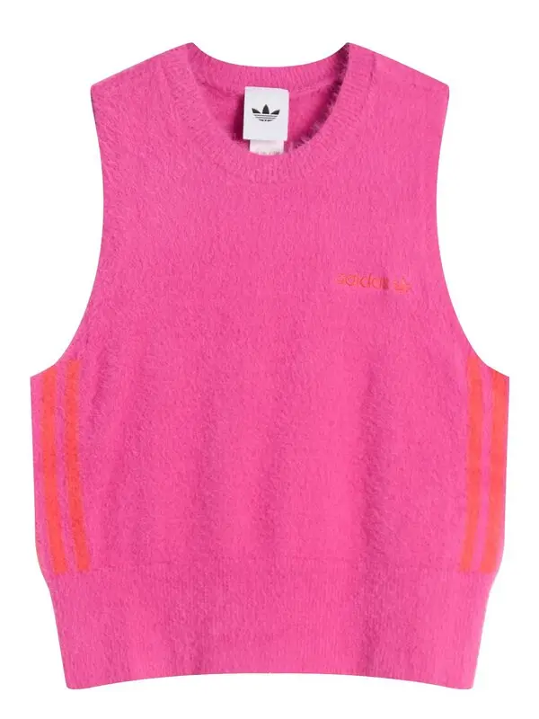 Adidas Knitted Fluffy Vest - Semi Lucid Fuchsia