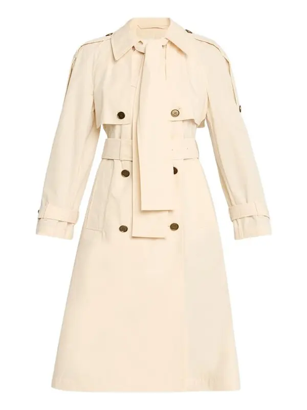 Burberry Trerose Belted Double-breasted Trench Coat - Tundra