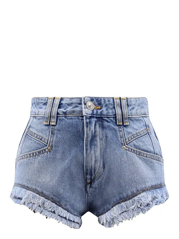Isabel Marant Eneidala Denim Shorts - Blue