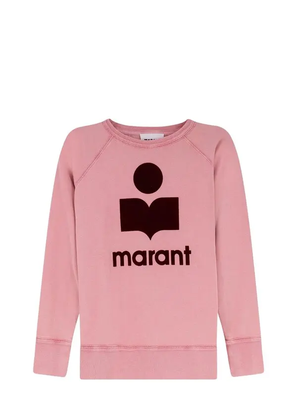 MARANT ETOILE Milly Ny Biologic Coton Sweatshirt - Pink