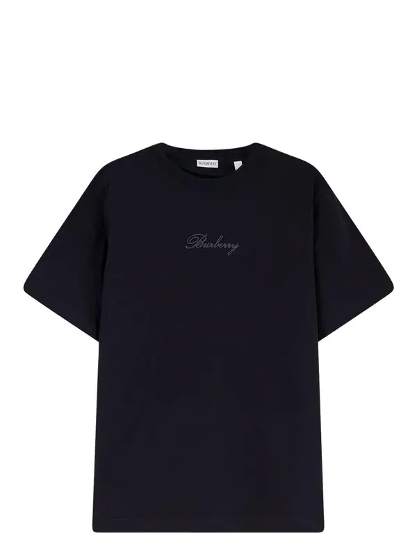 Burberry Organic Cotton Tshirt - Black