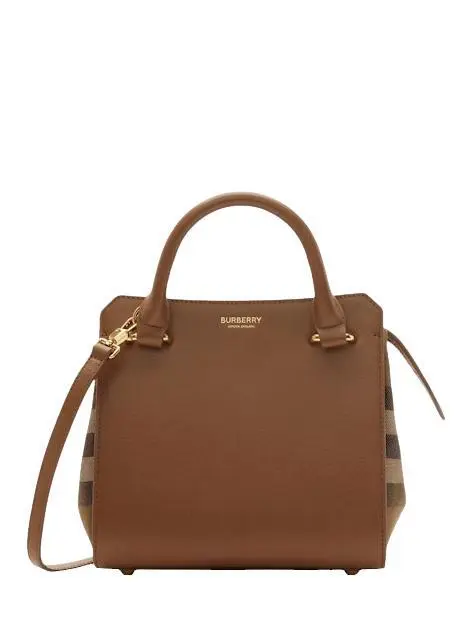 Burberry Mini Banwell Tote Bag - Earth