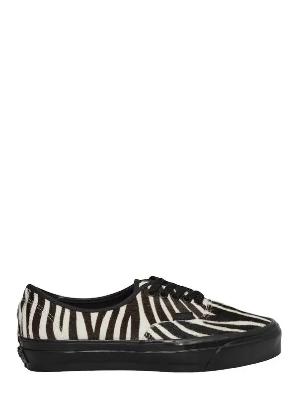 VANS Authentic 44 Lx Zebra Pony Hair Sneakers - Black/white