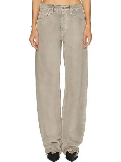 GRLFRND Bella Low Rise Boyfriend Jeans - Grey Cloud