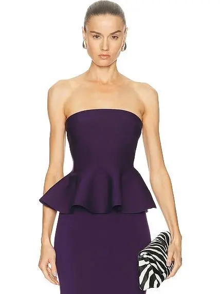 HIGH SPORT Eric Peplum Top - Grape