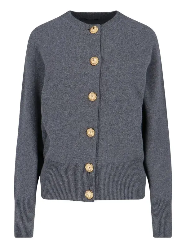 Gucci Cashmere Blend Cardigan - Gray