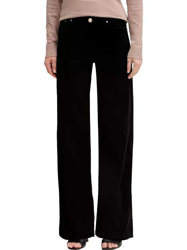 Guess Palazzo Straight Leg Jeans - Black