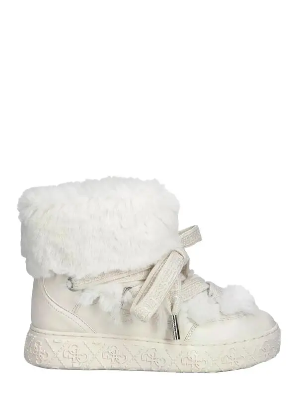Guess Faux-fur Trimmed Boots - Neutrals