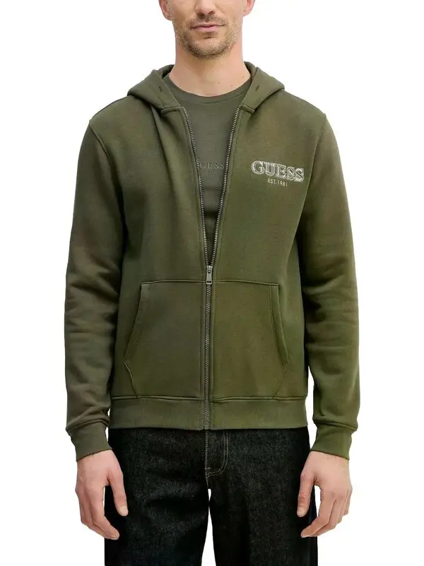 Guess Zip-up Hoodie - Green