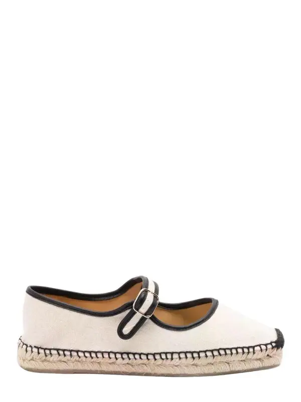 CastaÑer Buckled Piped Espadrilles - Neutrals