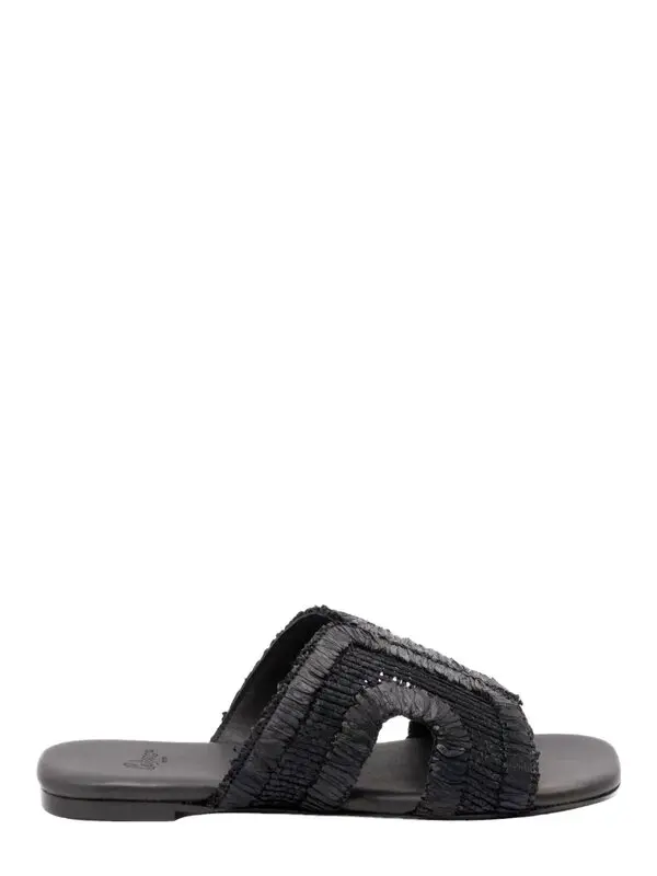 CastaÑer Woven Sandals - Black