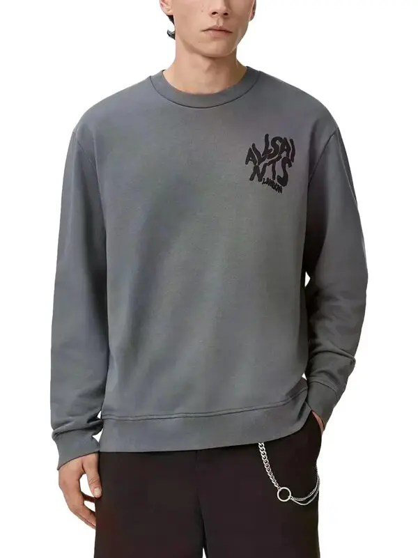 ALLSAINTS Orlando Printed Sweatshirt - Grey