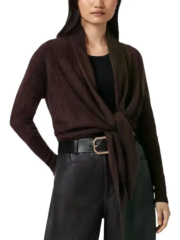 ALLSAINTS Shawl-collar Cardigan - Brown