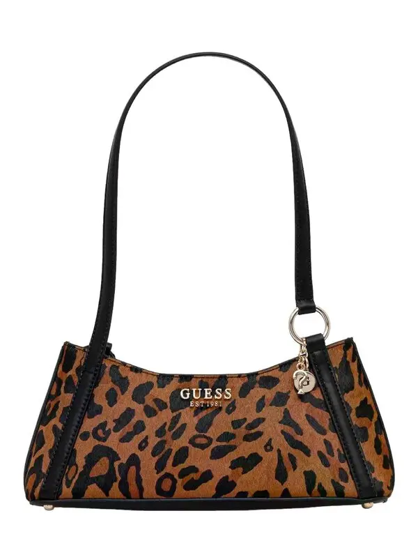 Guess Domitilla Leopard Print Tote - Brown
