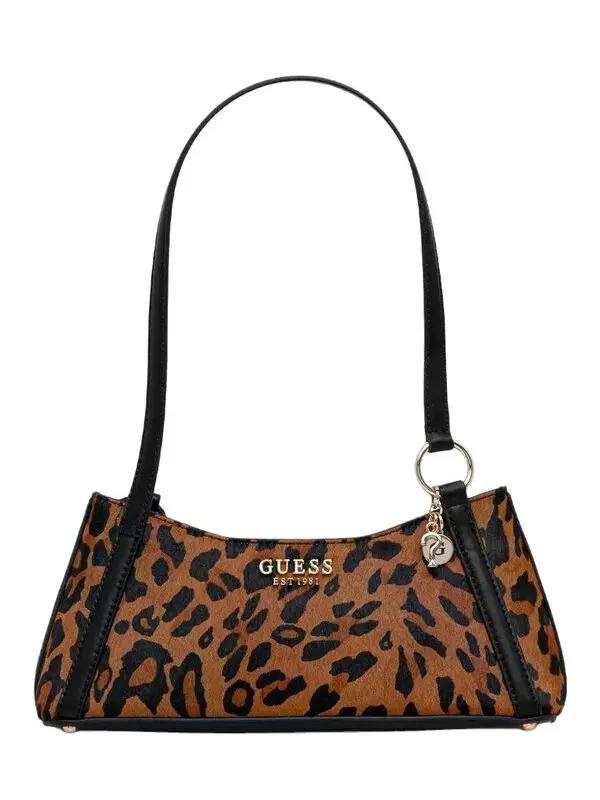 Guess Domitilla Leopard Print Tote - Brown