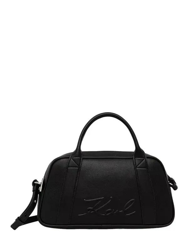 Karl Lagerfeld Top-handle Cross Body Bag - Black
