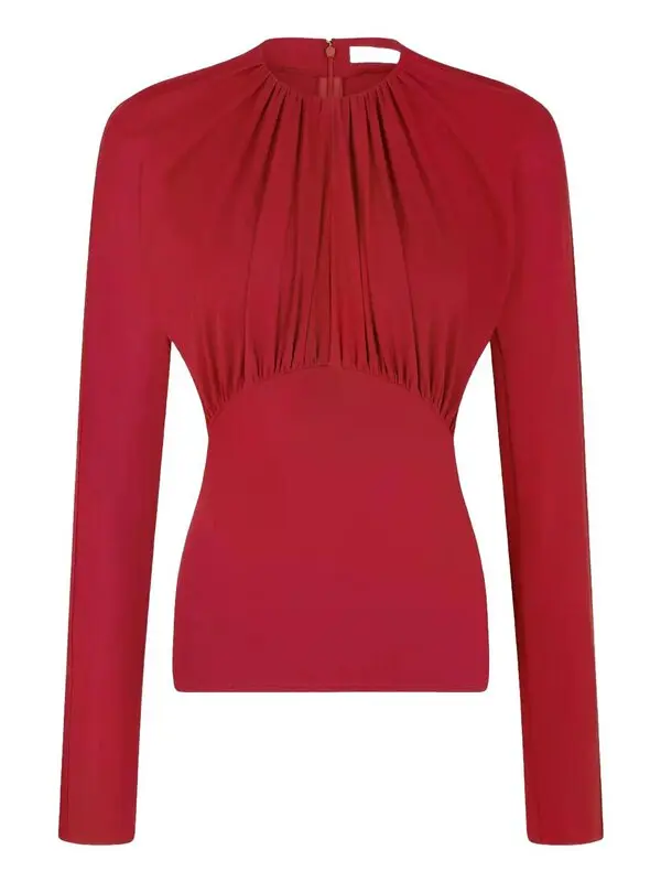 Rabanne Long-sleeve Blouse - Red