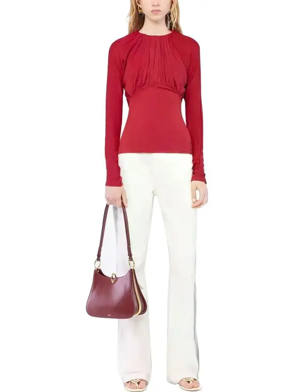 Rabanne Long-sleeve Blouse - Red