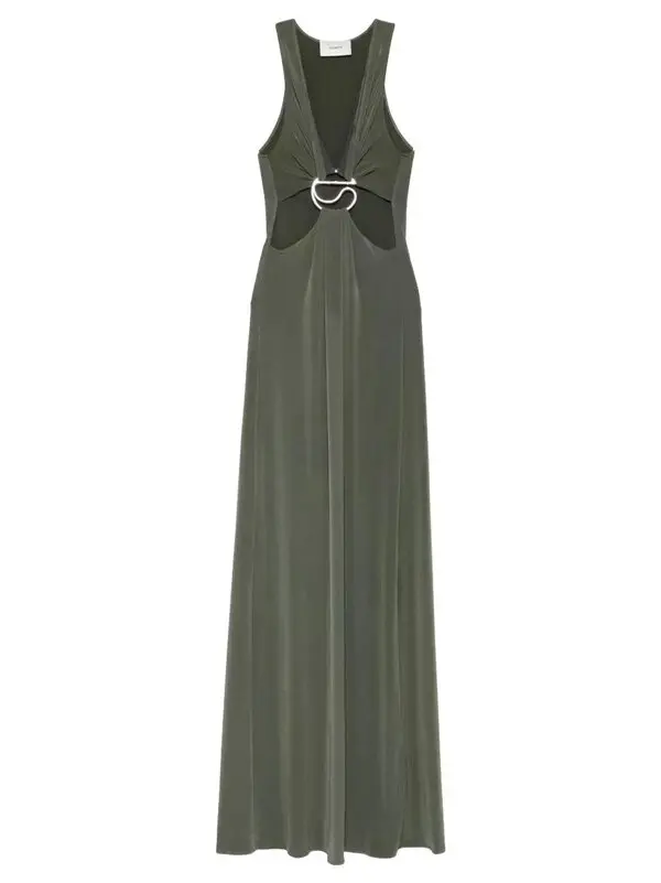 Coperni Cutout Maxi Dress - Green