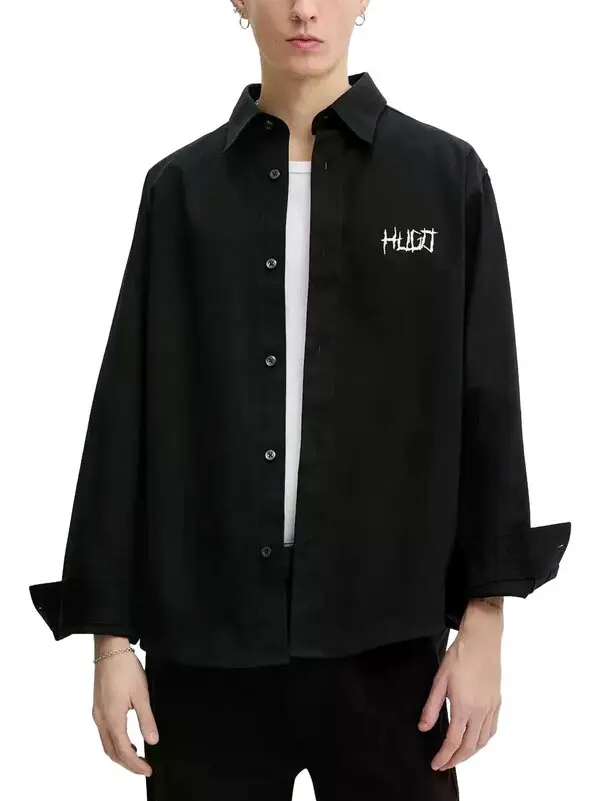 Hugo Logo Shirt - Black