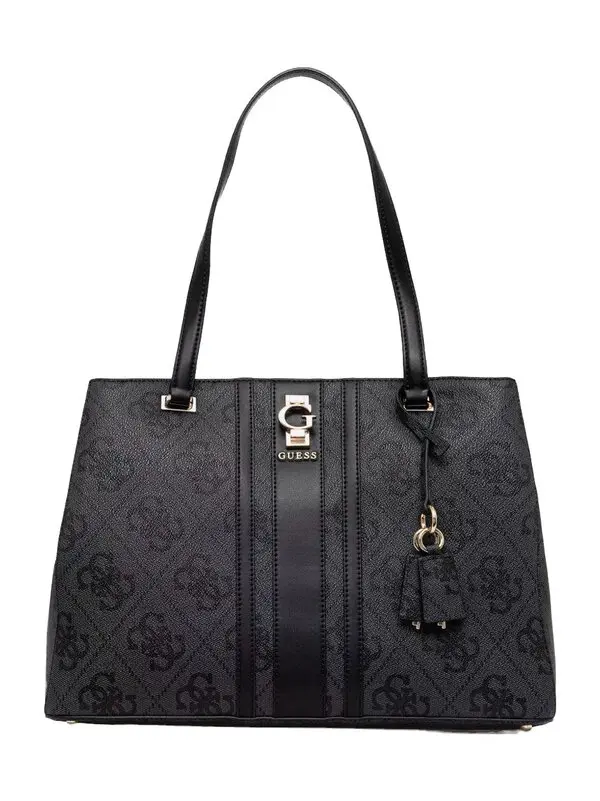 Guess Monogram Tote Bag - Black