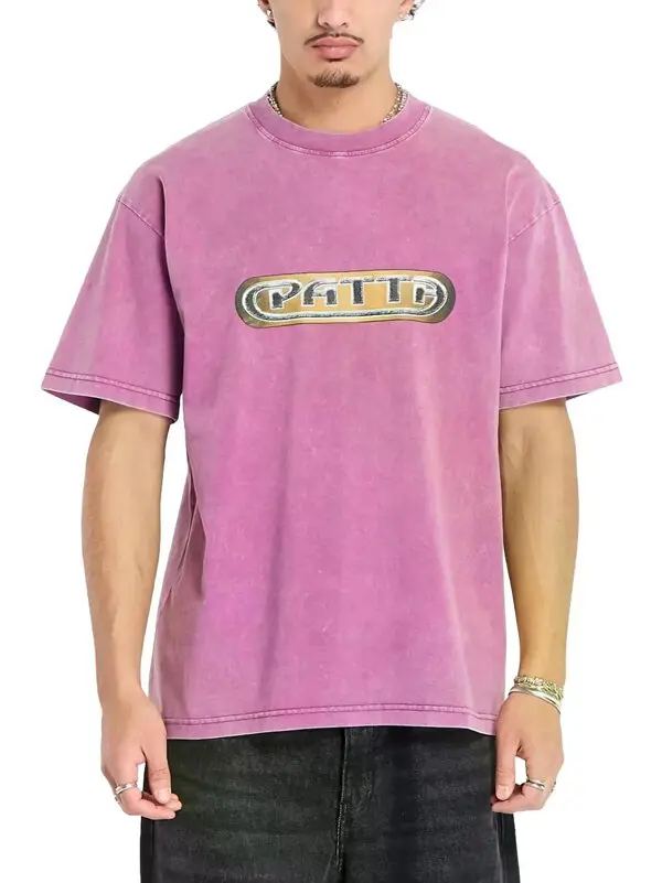 PATTA Gilded Acid Washed T-shirt - Pink