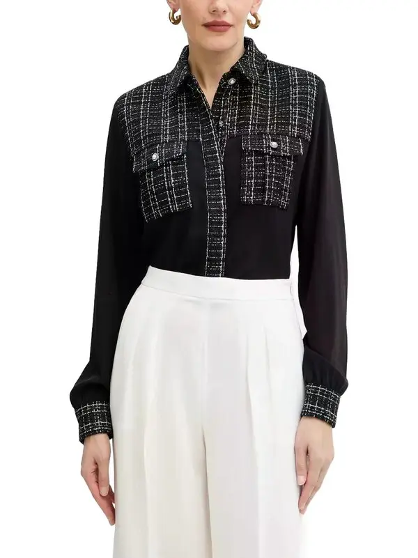 Guess Sandra Embellished Button Shirt - Black