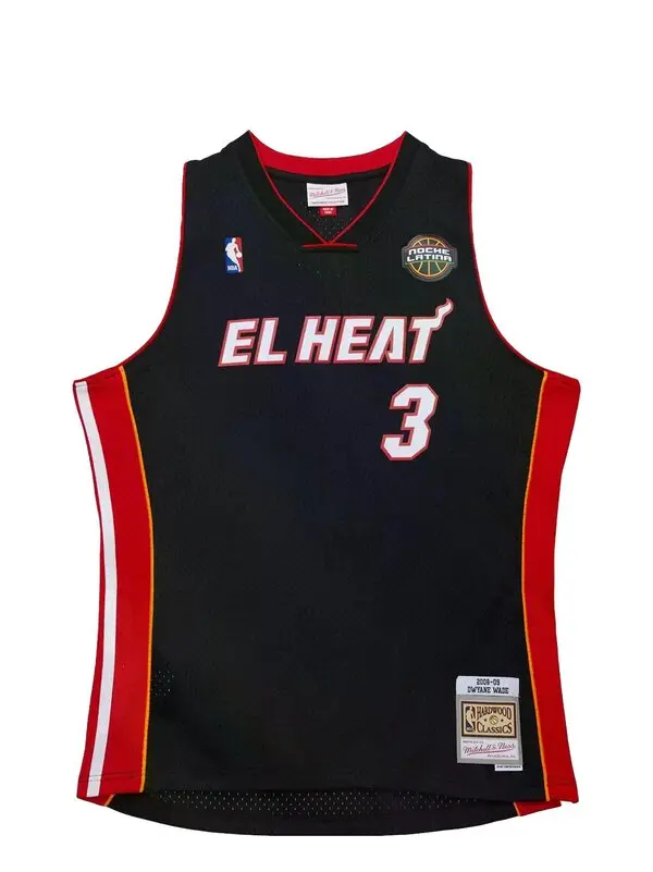 Mitchell & Ness Dwyane Wade Miami Heat 2008-09 Jersey - Black