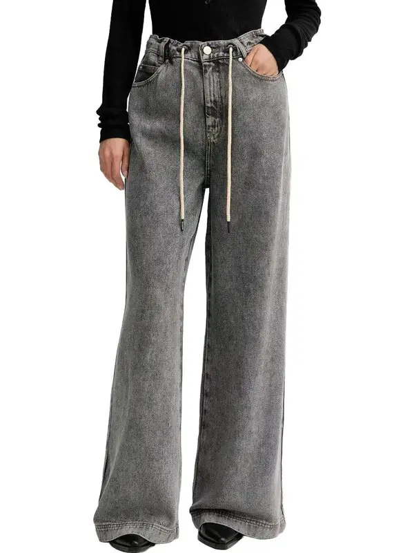 Munthe Wide Leg Jeans - Grey