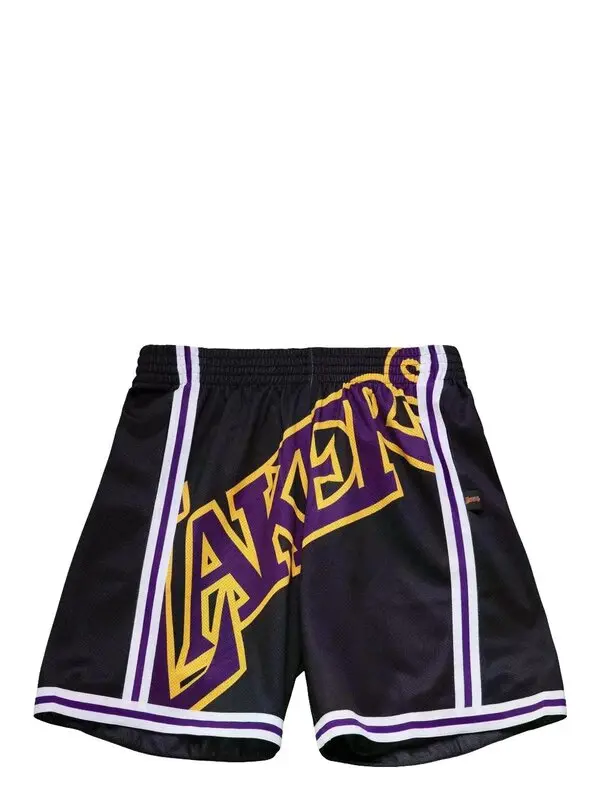 Mitchell & Ness Nba Lakers Graphic Shorts - Black