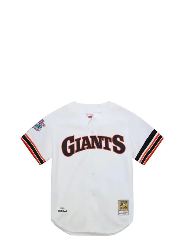 Mitchell & Ness Mlb Giants 1989 Willie Clark Shirt - White