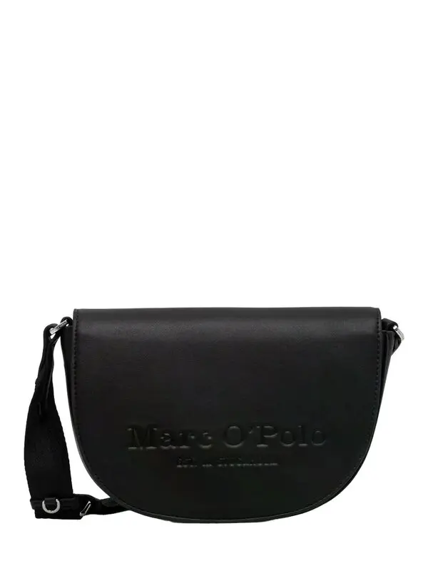 Marc O'polo Debossed-logo Shoulder Bag - Black