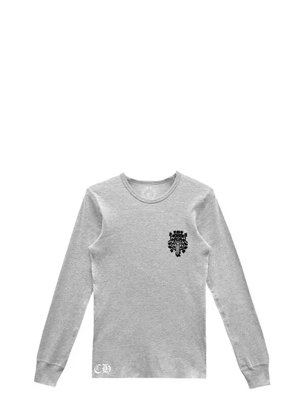 Chrome Hearts Dagger Waffle Thermal Long-sleeves Top - Grey